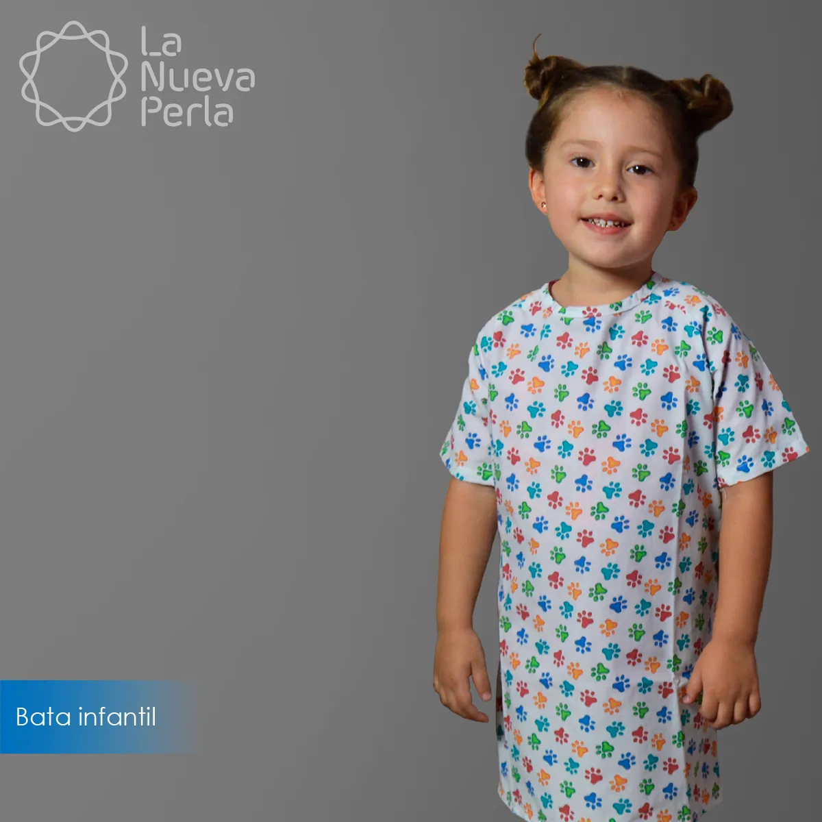 Hospitalario – Bata de paciente Infantil talla: 2 - 4