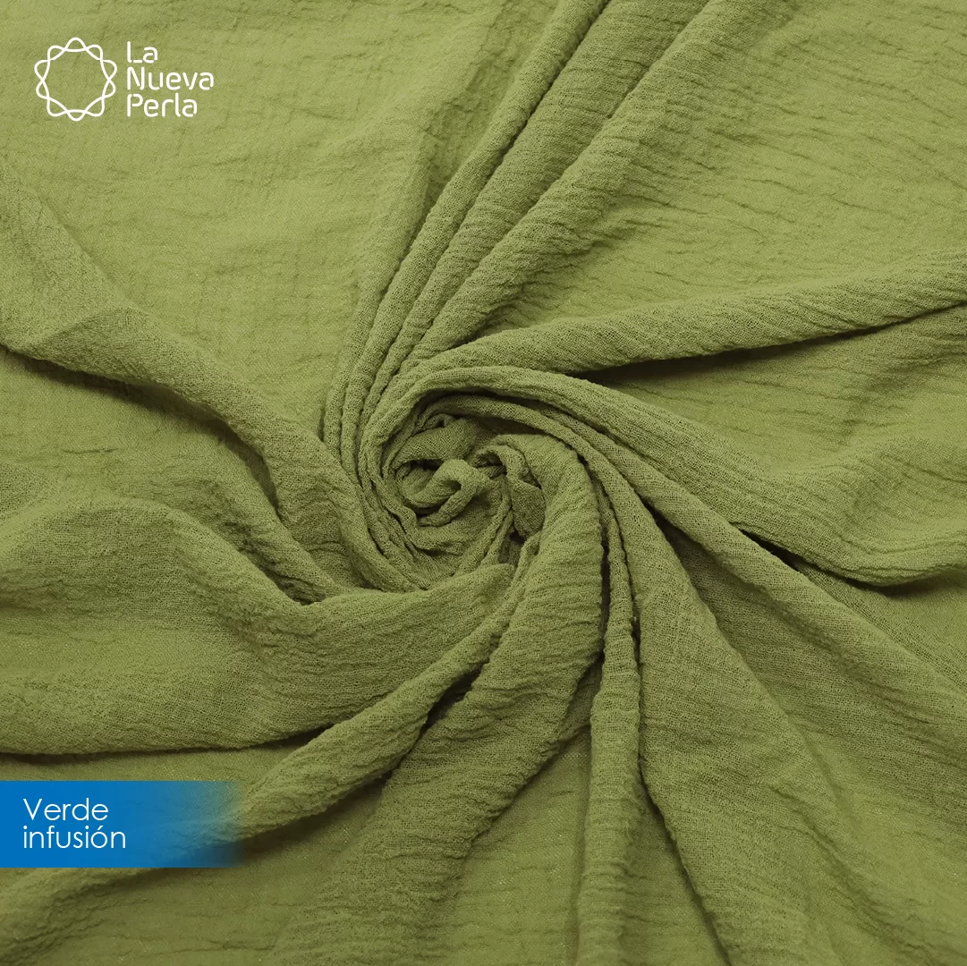 Gasa Teñida 1.90 M ancho Verde Infusión – La Nueva Perla - Distribución ...